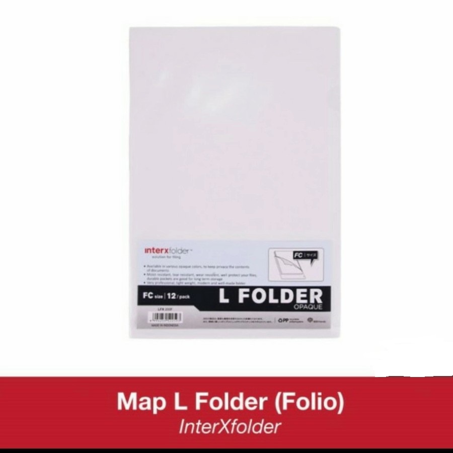 Jual Map L Bening F4/Folio Inter X (isi 12) - Bening | Shopee Indonesia