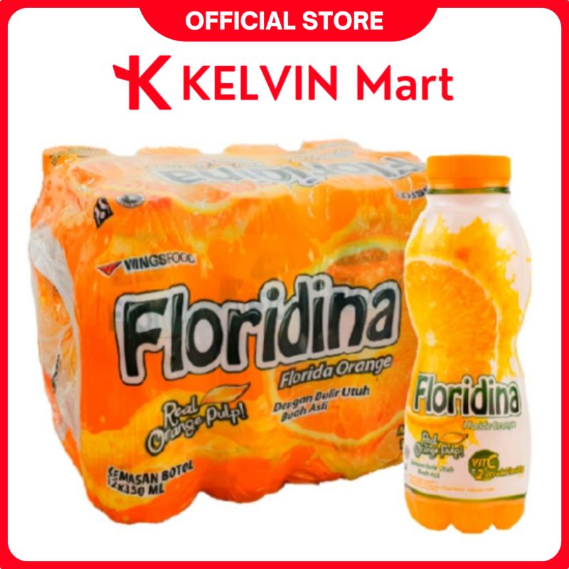 Jual Floridina Juice Pulp Orange Botol 350mL x 12 pcs | Kelvin Mart ...