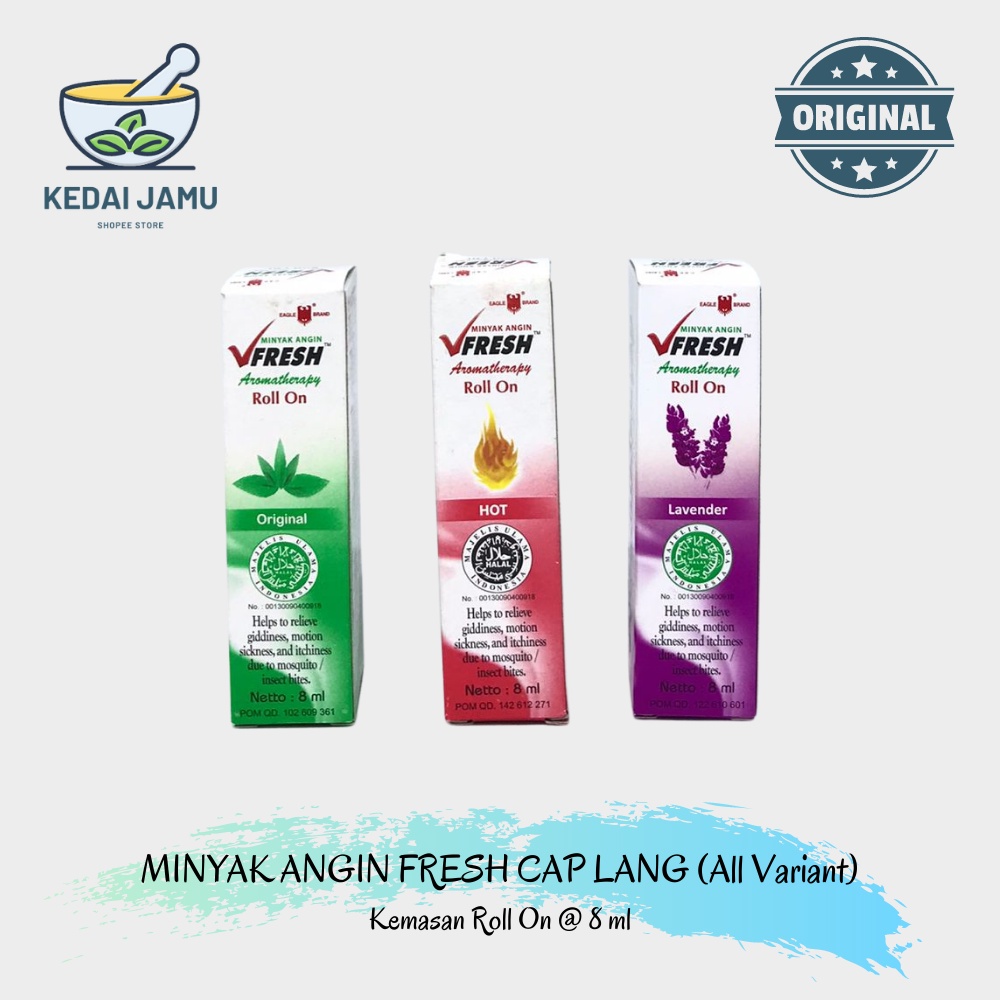 Jual VFresh Aromatherapy Minyak Angin V Fresh Cap Lang 8ml | Shopee ...