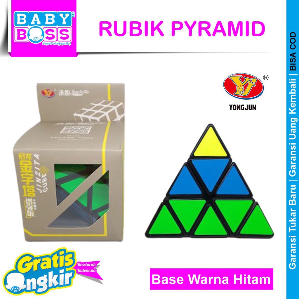 Jual RUBIK PYRAMINX YONGJUN JINZITA PYRAMINX 3X3 RUBIK PIRAMID | Shopee ...