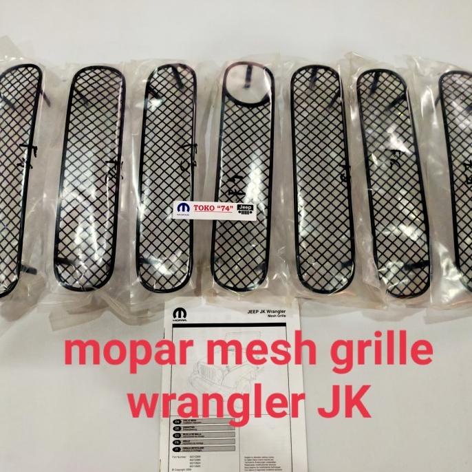 Jual Mopar Grille Insert Grill Jaring Hitam Jeep Wrangler Jk Rubicon ...