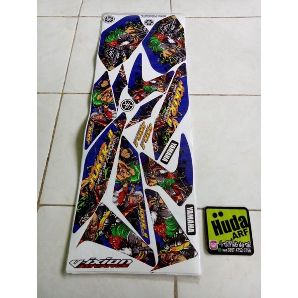 Jual striping variasi list stiker motor yamaha vixion new NVA motif joker ready stok | Shopee ...