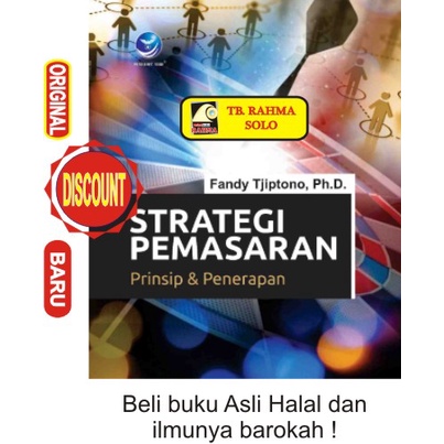 Jual Strategi Pemasaran Prinsip Dan Penerapan Fandy Tjiptono Andi ...