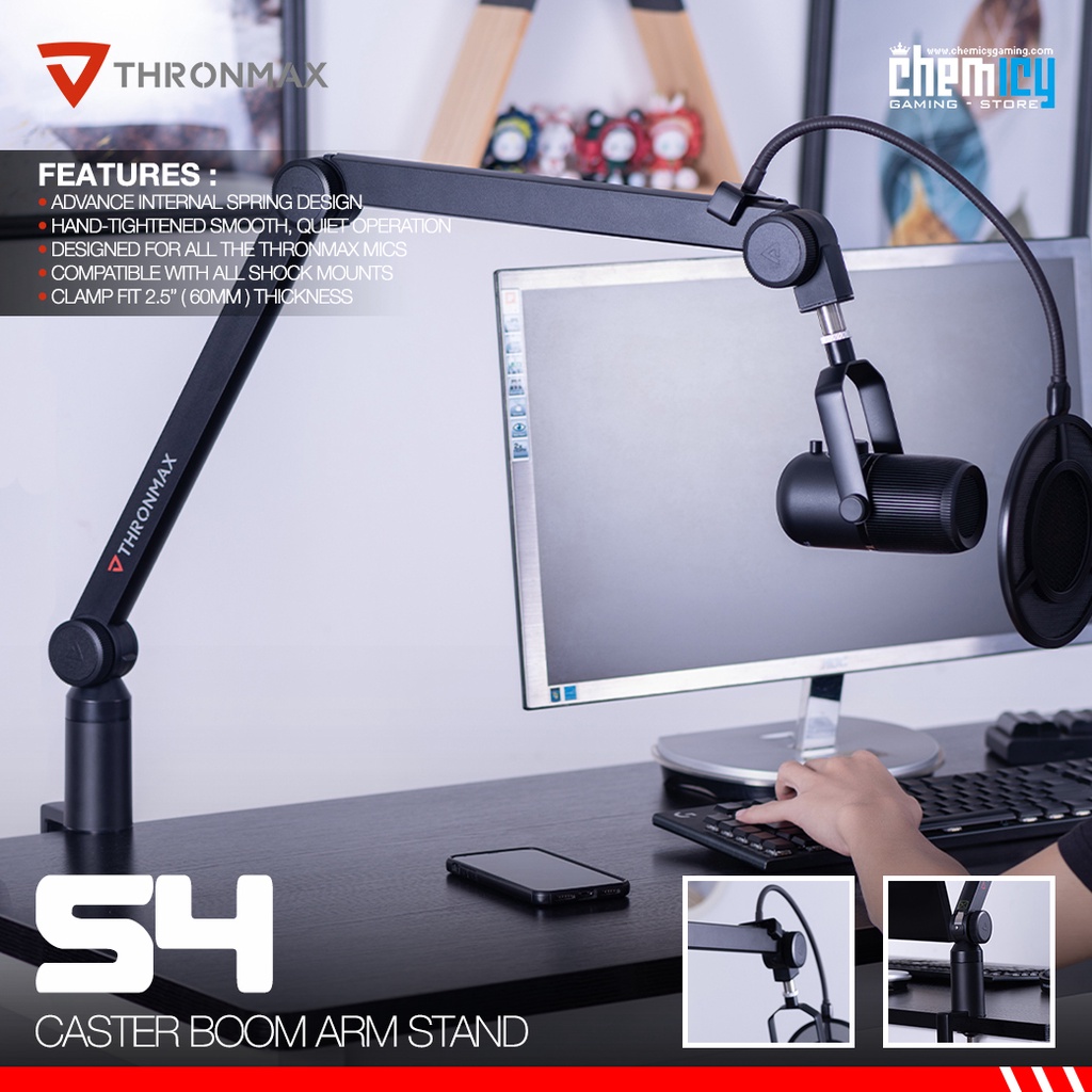 Jual Thronmax Phantom Boom Stand S4 Microphone Mount | Shopee Indonesia