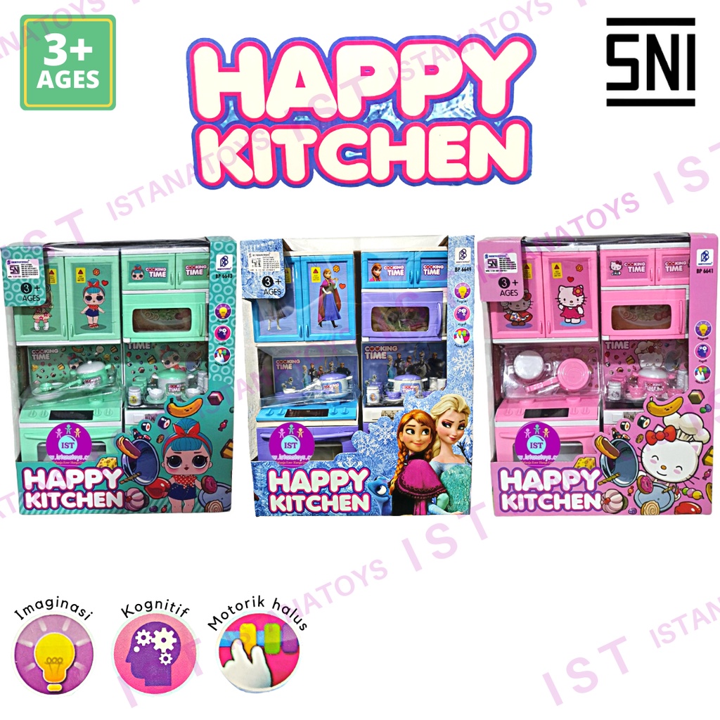 Jual MWN Mainan Happy Kitchen Set Cooking Time - BP6641 HK | Shopee ...