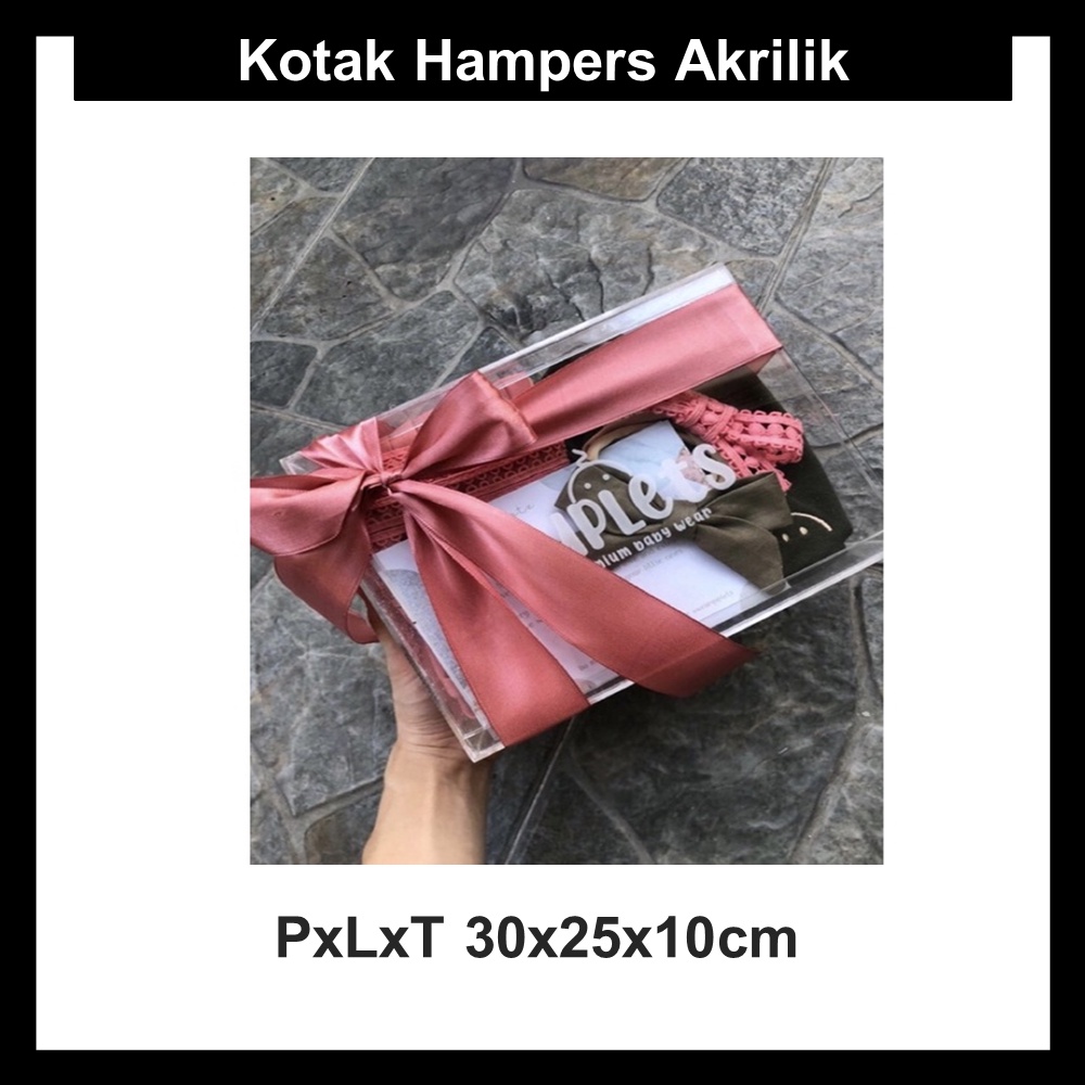 Jual Box Hampers Akrilik PxLxT 30x25x10cm | Shopee Indonesia