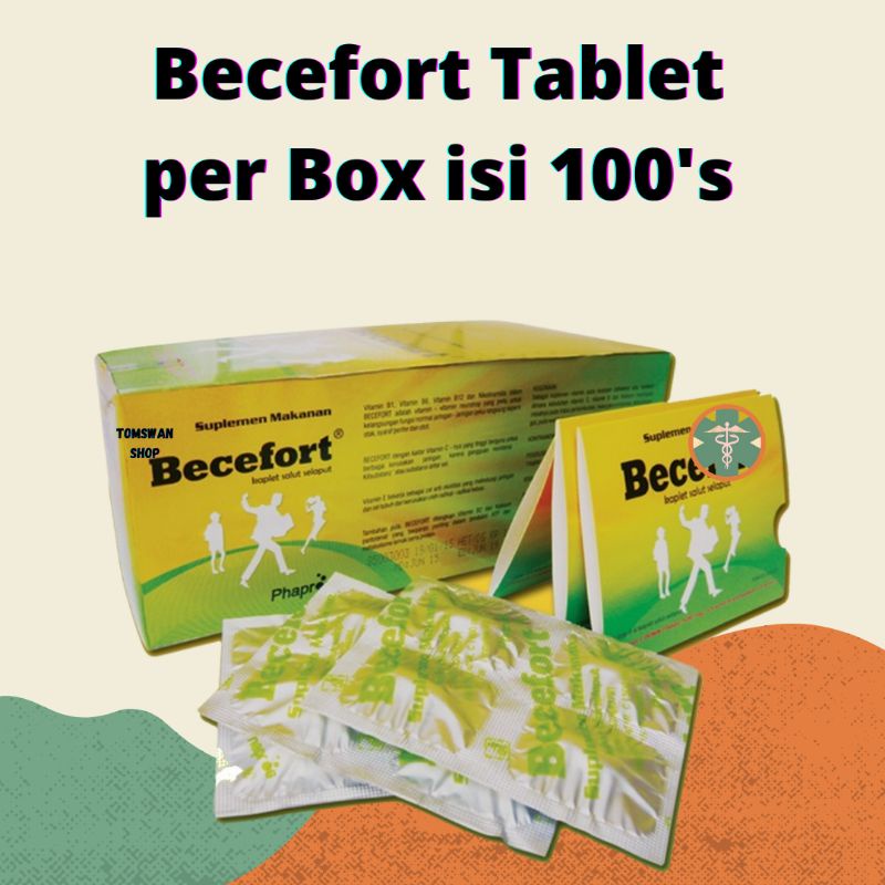 Jual Becefort Tab per Box, Vitamin C 500 mg & Vitamin E 30 mg | Shopee ...