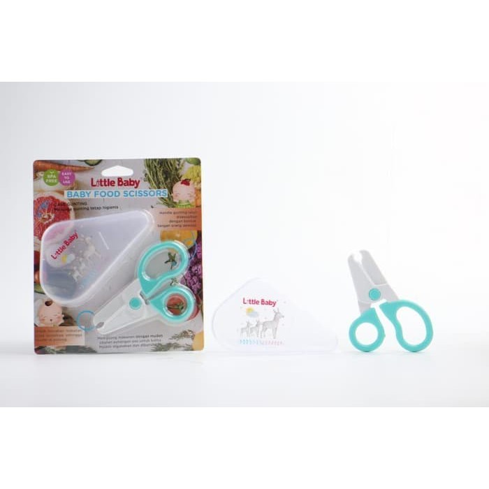 Jual Little Baby Food Scissors With Case scissor gunting makan bayi ...
