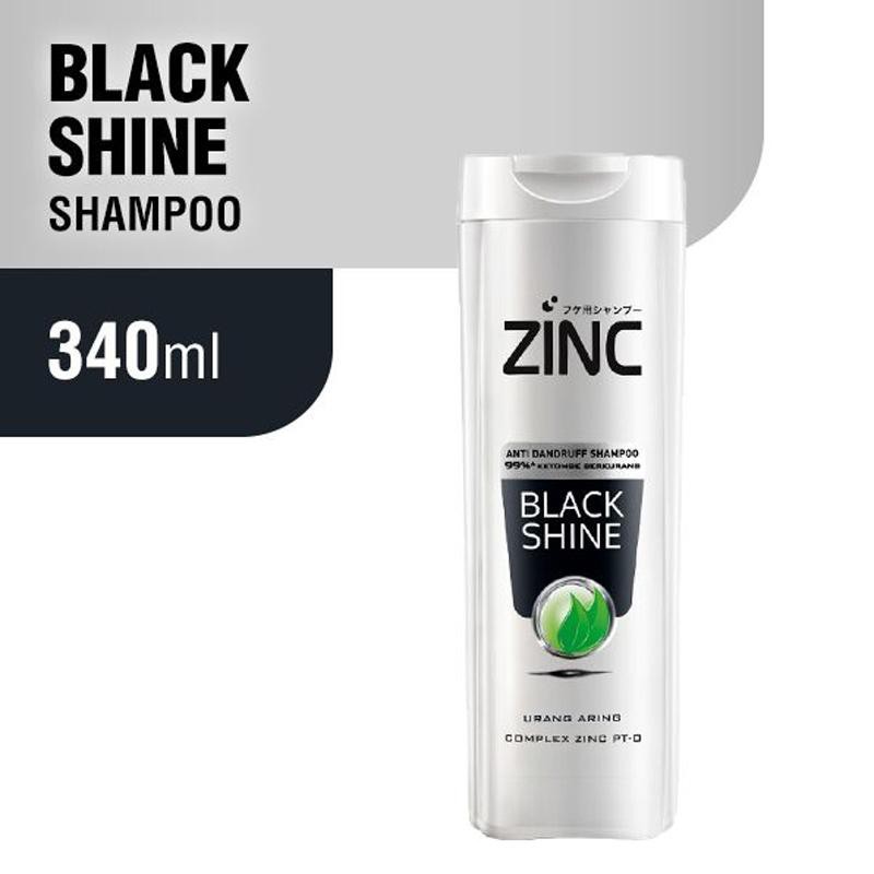 Jual Zinc Hitam Anti-Dandruff Shampoo Black Shine 340ml 340 ml Shampo ...