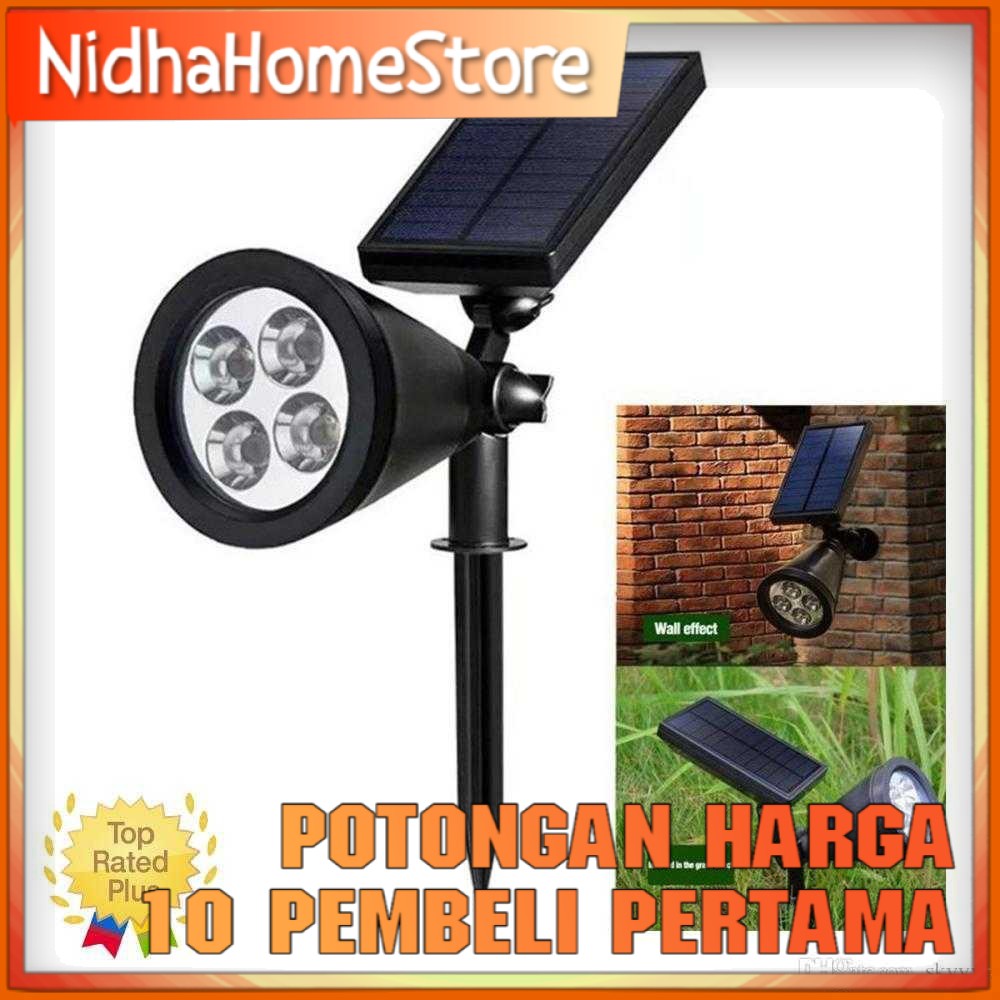 Jual Lampu Taman Energi Solar Panel 4 LED | Shopee Indonesia