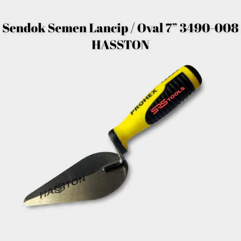 Jual HASSTON 3490-008 Sendok Semen Lancip Cetok Sekop Tembok 7 Inch ...