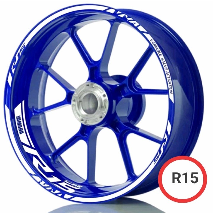Jual Sticker velg Yamaha R15 2pilihan gambar design velg biru sticker ...