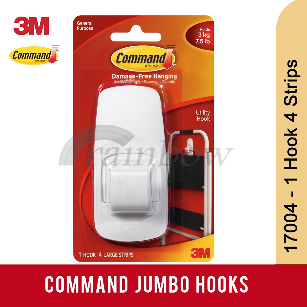 Jual 3M Command Jumbo Hook 17004 (Gantungan Serga Guna ukuran Jumbo ...