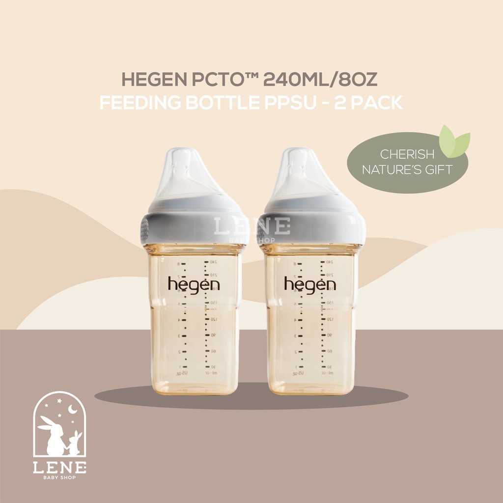 Jual Hegen Feeding Bottle PPSU 240 ml / Botol Susu - 2 pack | Shopee Indonesia