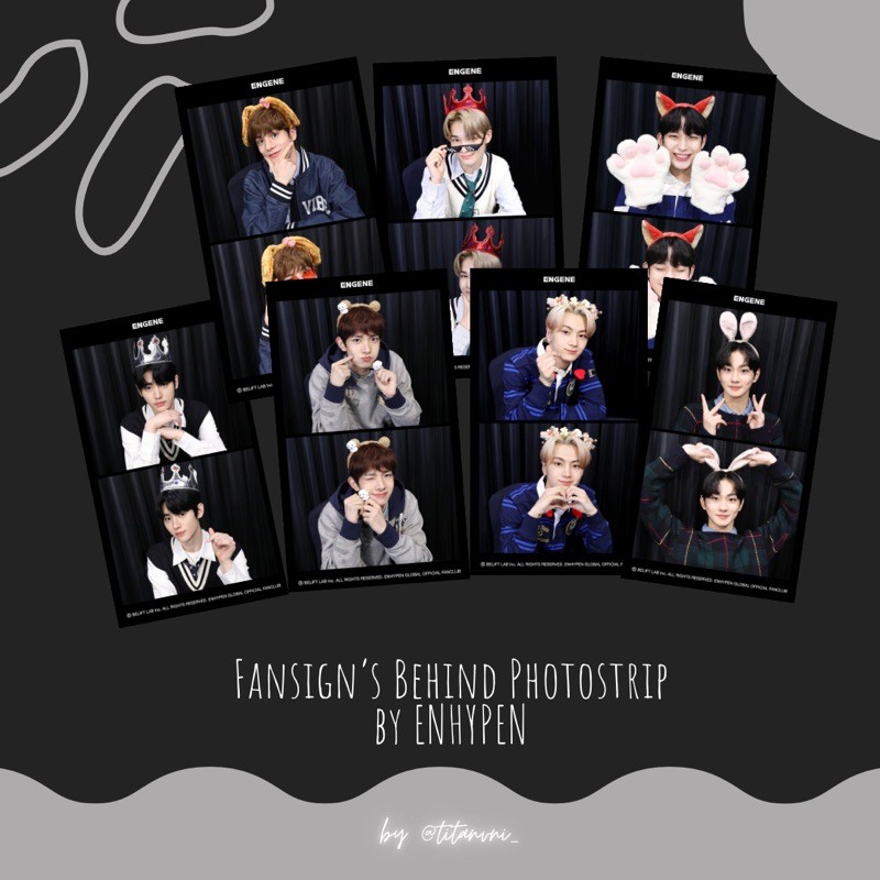 Jual ENHYPEN Fansign’s Behind Photostrip SET | Shopee Indonesia