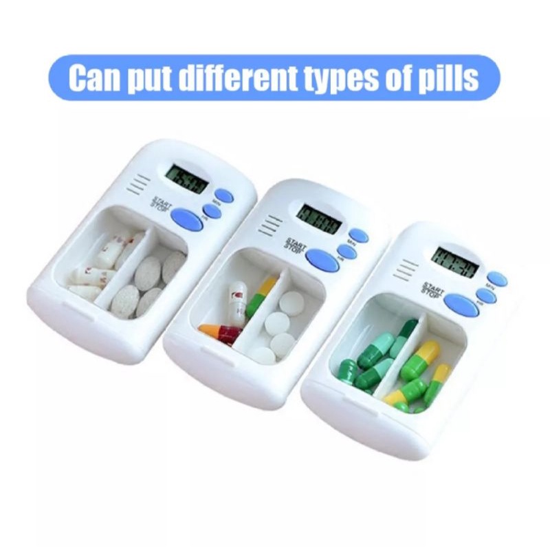 Jual Kotak Penyimpanan Obat Digital Alarm Pengingat Minum Obat Terapi ...