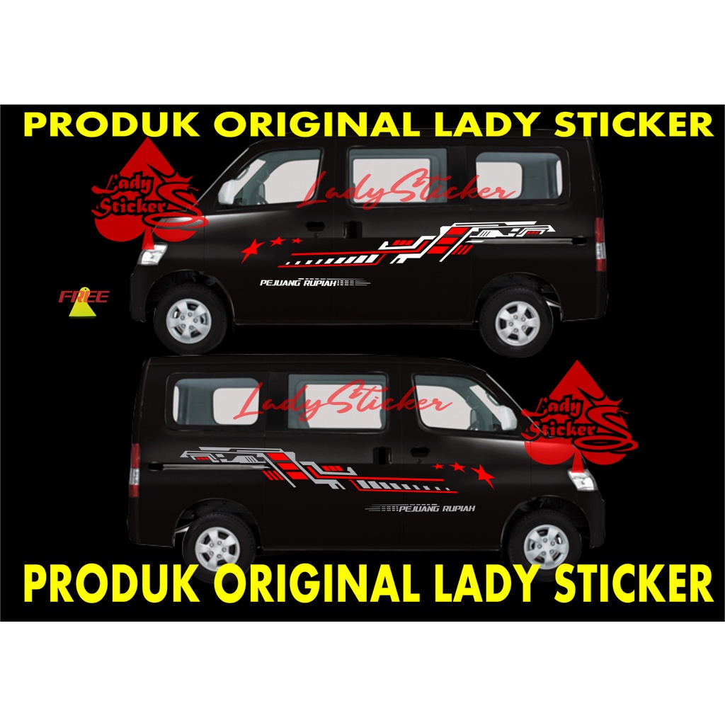 Jual Sticker mobil daihatsu granmax luxio sticker mobil mini bus grand ...