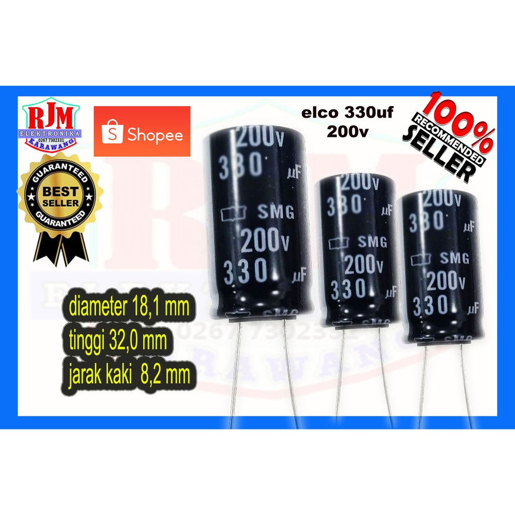 Jual elco 330uf 200v original punya | Shopee Indonesia