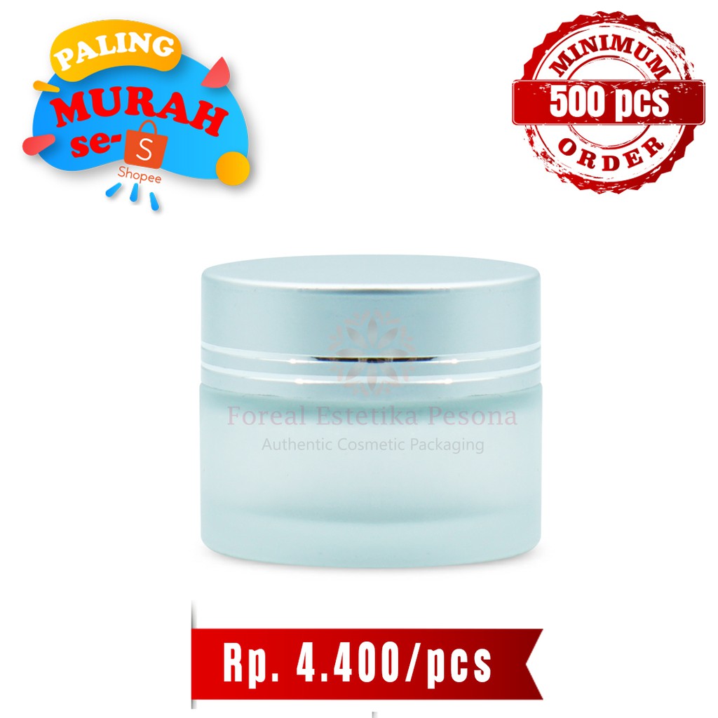 Jual Pot Cream Glass Jar 15gr Silver / Pot Cream Acrylic Jar / Jual ...