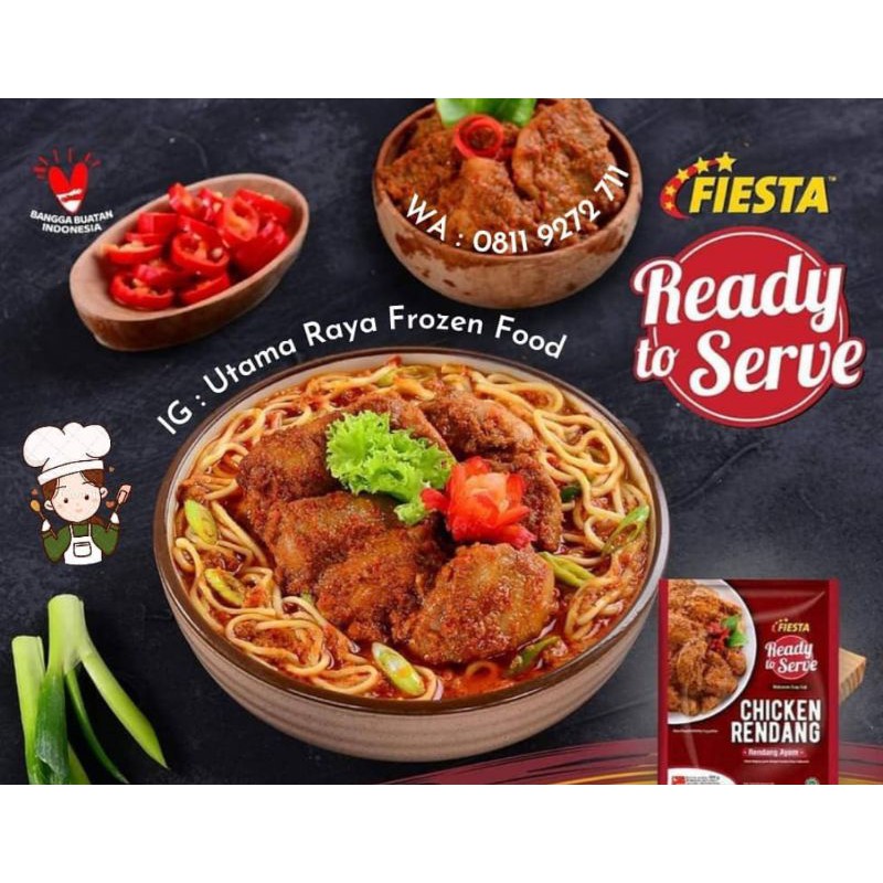 Jual FIESTA RTS CHICKEN RENDANG 300 Gr | Shopee Indonesia