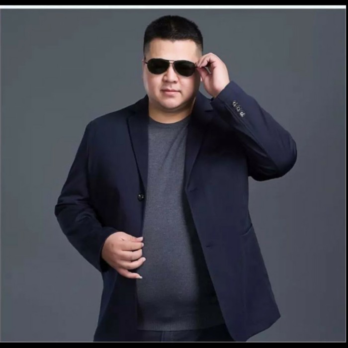 Jual [COD] jas blazer pria Jumbo Distro Terbaru - Hitam, 8XL | Shopee ...