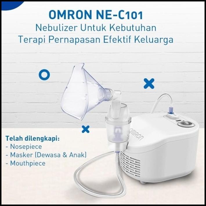 Jual Omron Nebulizer Ne-C101 Alat Bantu Uap Asma Compressor Nebulizer ...