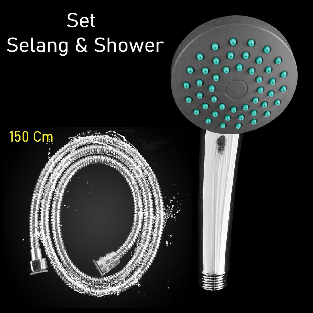 Jual Homeneeds Shower dan Selang Set Shower Panjang Selang 120 Cm / 150 ...