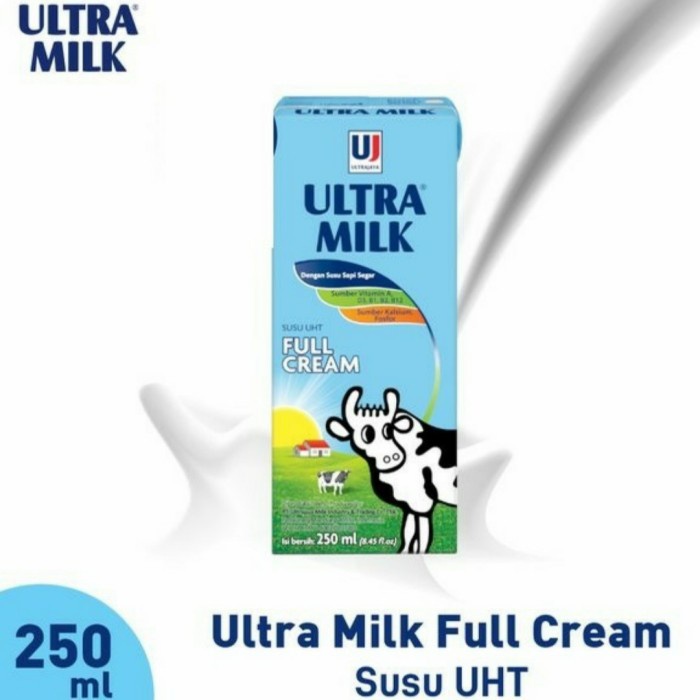 Jual Susu Ultramilk Ultra Milk UHT 250ml | Shopee Indonesia