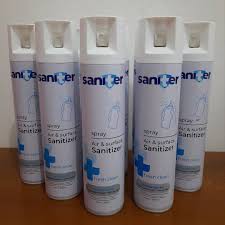Jual SANITER AIR & SURFACE SANITER DISINFECTANT SPRAY KALENG 200ML ...