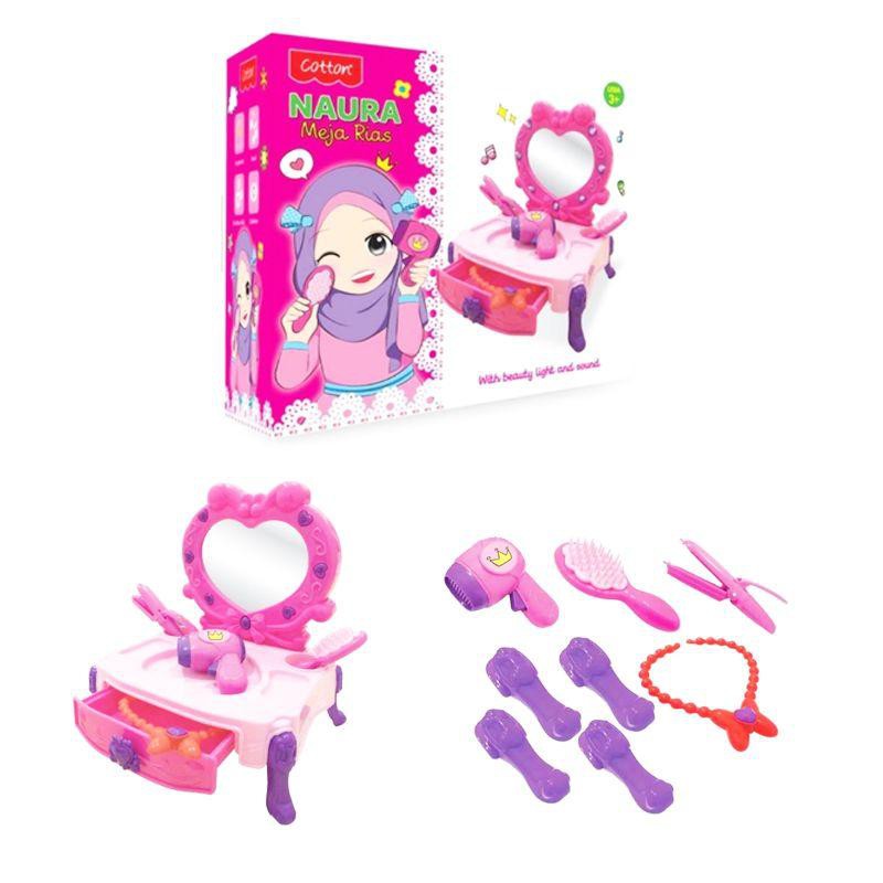 Jual Mainan salon / Naura meja rias / mainan anak perempuan | Shopee ...