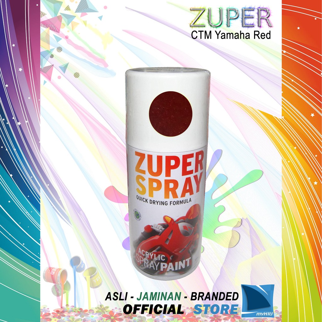 Jual Cat Semprot Warna Merah Metalik Yamaha 150 ~ 300cc / CTM Yamaha Red Spray Paint ZUPER ...