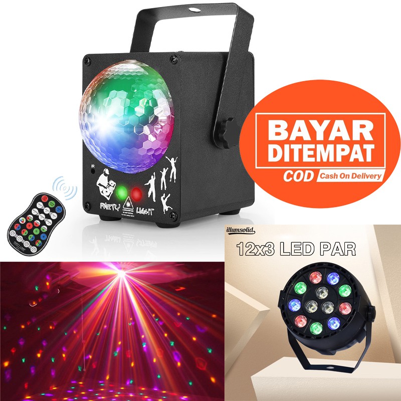 Jual Lampu Disco Proyektor Laser LED DJ Party Lights 60 Patterns ...