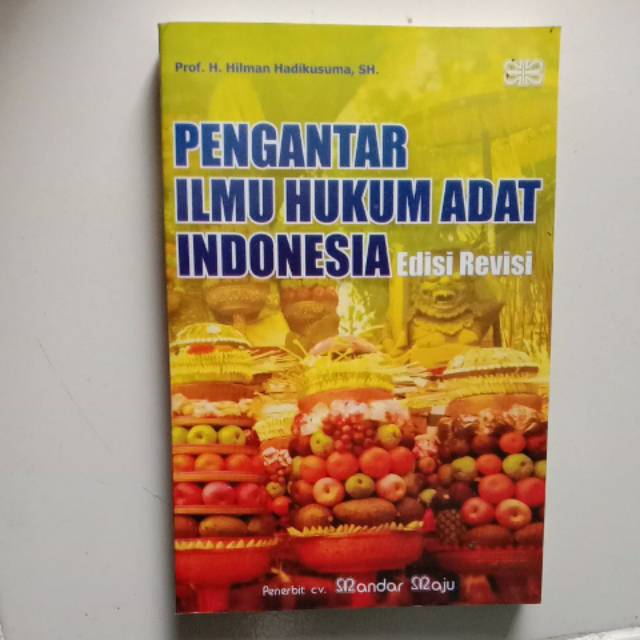 Jual Pengantar Ilmu Hukum Adat Indonesia Edisi Baru | Shopee Indonesia