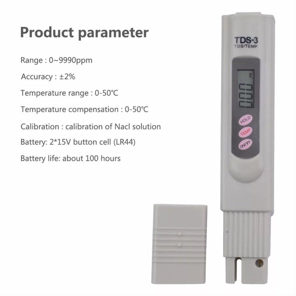 Jual TDS Meter Digital TDS-3 Alat Ukur Hidroponik Kualitas Air stok ...