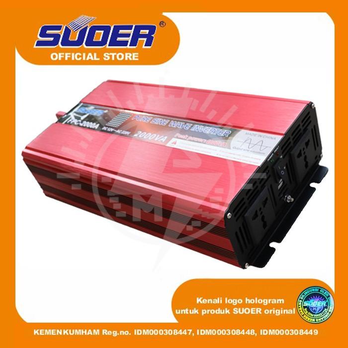 Jual Power Inverter Pure Sine Wave / Sinus Murni 2000 Watt 12 Volt fpc 2000 | Shopee Indonesia