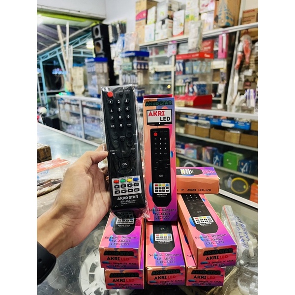 Jual remote tv led lcd akari akko star + kardus | Shopee Indonesia