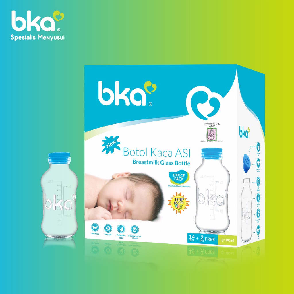 Jual BKA Botol Kaca Asi / Botol Kaca wadah asi | Shopee Indonesia