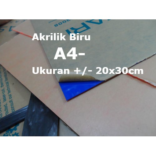 Jual Acrylic BIRU 2mm 20x30cm A4- Akrilik | Shopee Indonesia