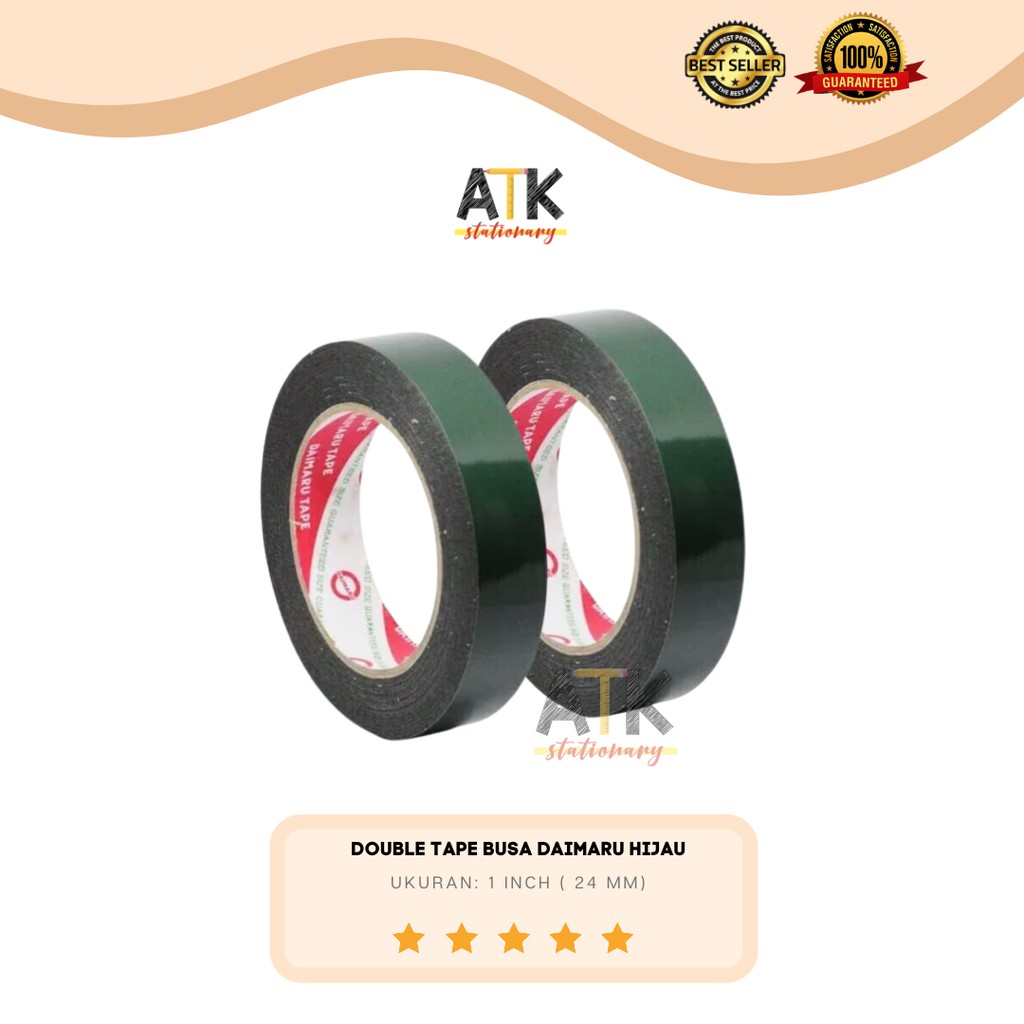 Jual Double Tape Busa 24mm 1 Inch Daimaru / MAtstone atk | Shopee Indonesia