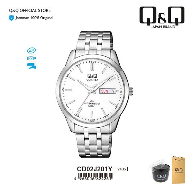 Jual Q&Q QnQ QQ Original Jam Tangan Arloji Pria Fashion Analog Rantai ...