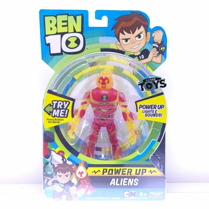 Jual Ben 10 Power Up Aliens Heatblast Figure | Shopee Indonesia