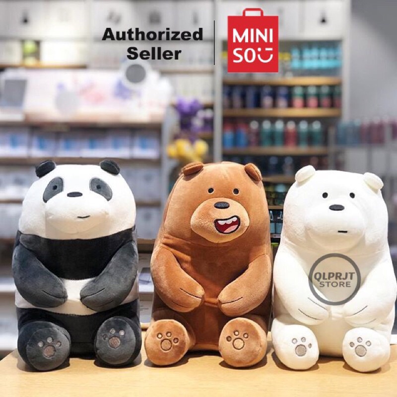Jual MINISO boneka lucu we bare bears original miniso by japan | Shopee ...