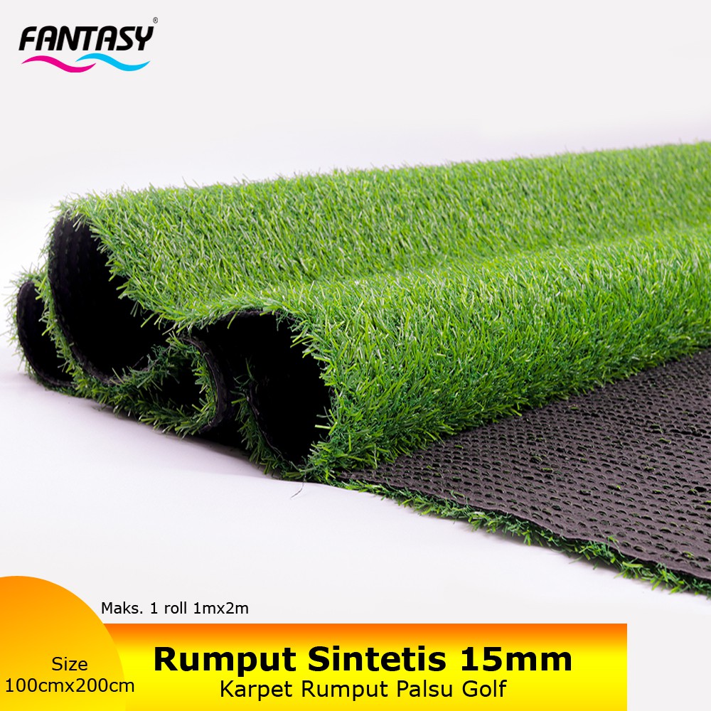 Jual Fantasy Karpet Rumput Palsu Artificial 1x2m Tebal 15mm Rumput ...