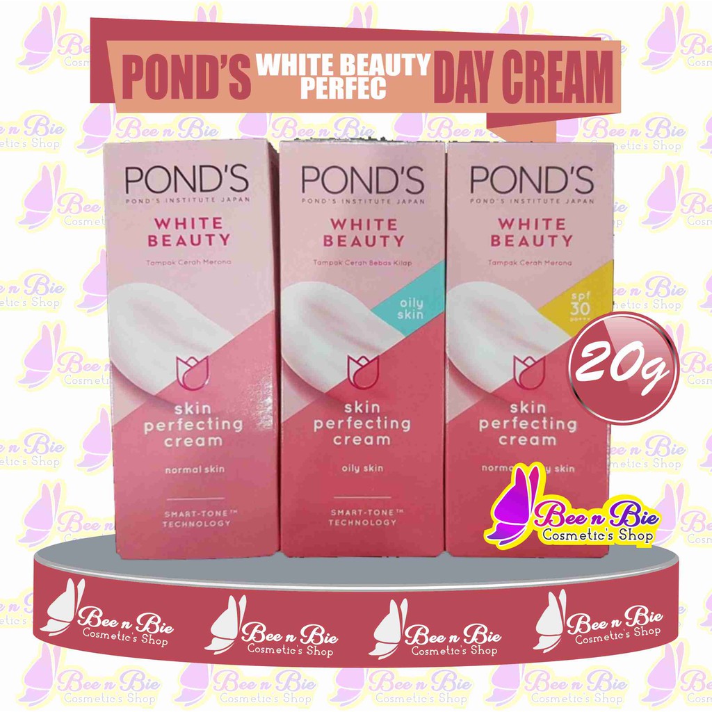 Jual bnb Ponds White Beauty Perfecting Day Cream 20g sidoarjo | Shopee ...