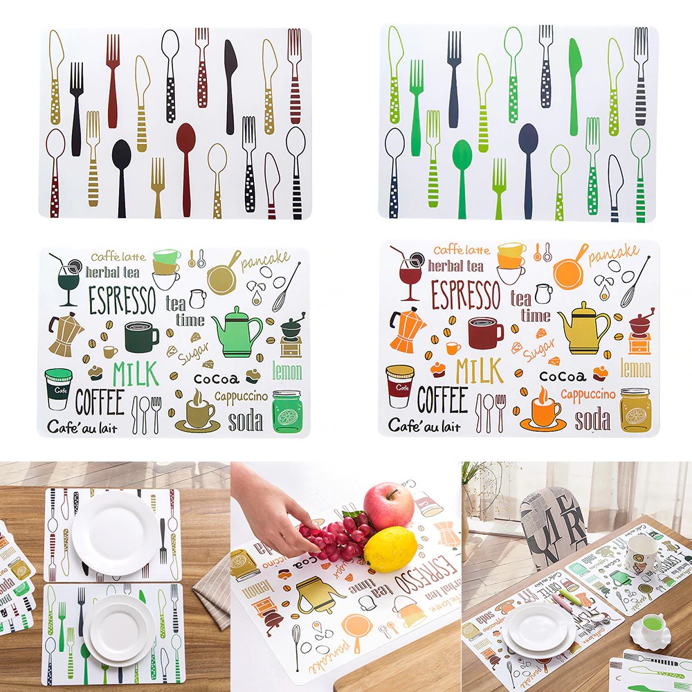 Jual Tatakan Meja Placemat Tahan Panas Alas Piring Dan Gelas Table Mat ...