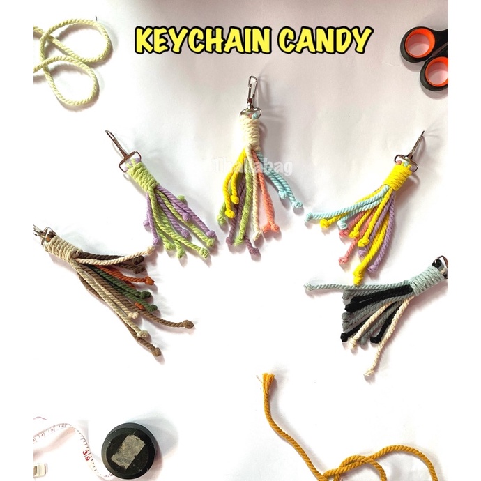 Jual READY STOK KEYCHAIN CANDY BY THALIABAG // GANTUNGAN KUNCI // STRAP ...