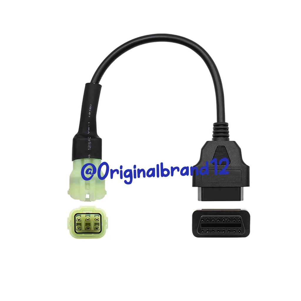 Jual Adapter kabel obd2 DLC motor Suzuki ECU Socket 16 pin to 6 pin ...