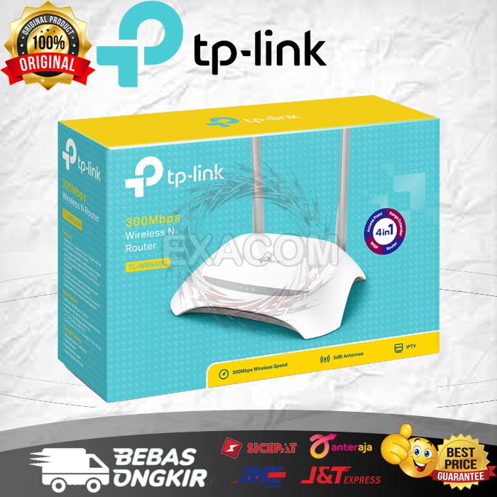 Jual TP Link TL WR840N Wireless Wifi Router / Wifi Extender / Repeater | Shopee Indonesia
