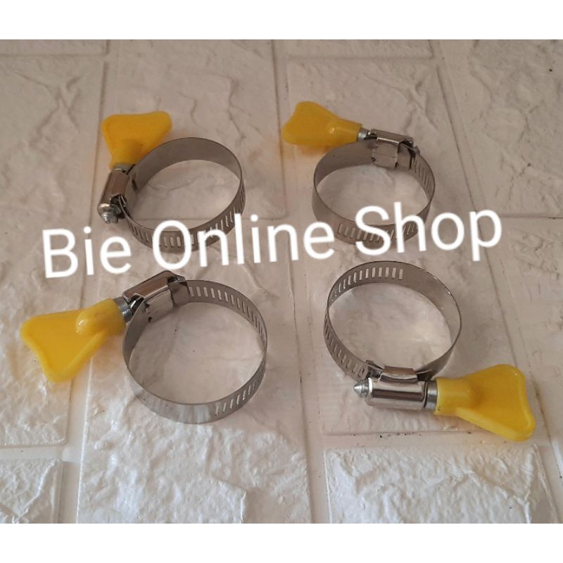 Jual KLEM SELANG RADIATOR STEINLESS KUPING HOSE CLAMP WITH HANDLE 1¾ ...