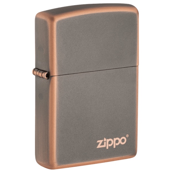 Jual Rustic Bronze Zippo Logo 49839ZL | Shopee Indonesia